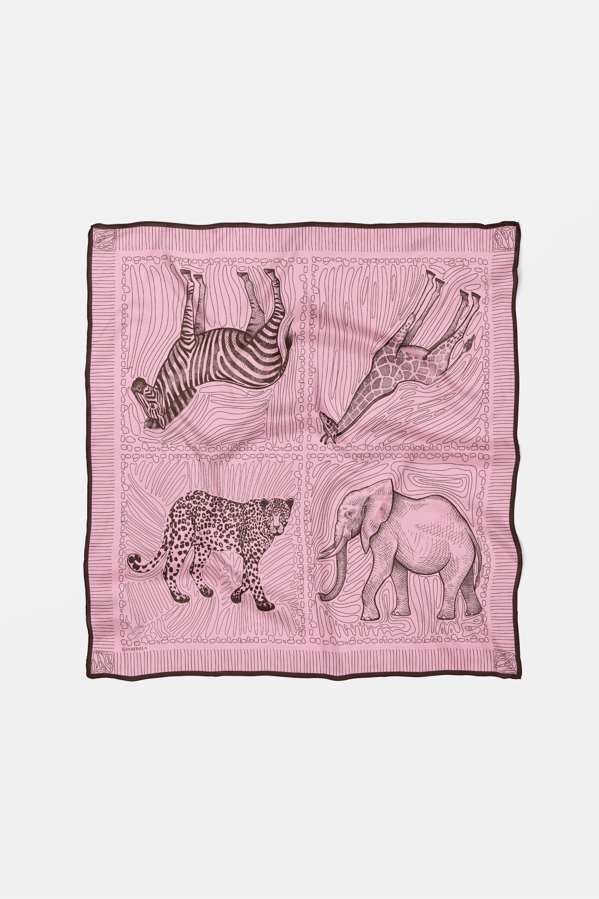 Dusty Rose Safari Wool Scarf